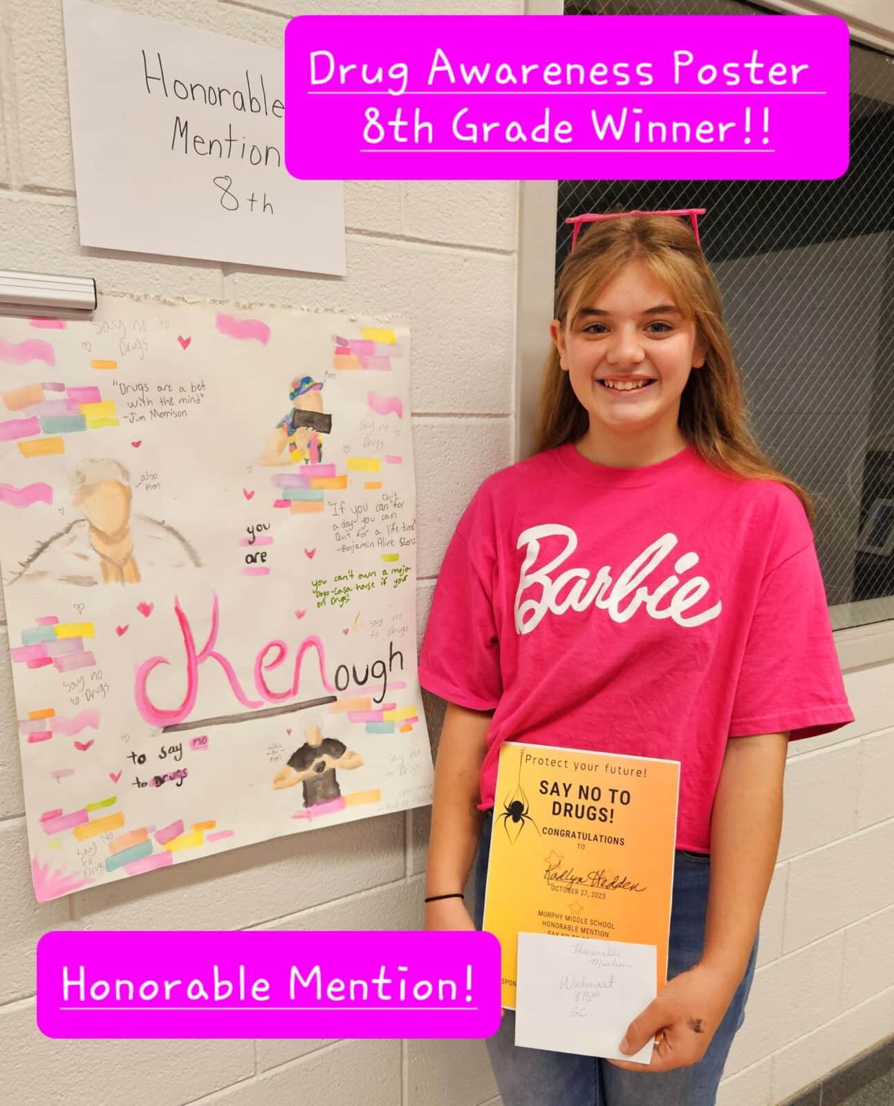 Murphy Middle School drug awareness poster contest winners 2023 1 - Big ...